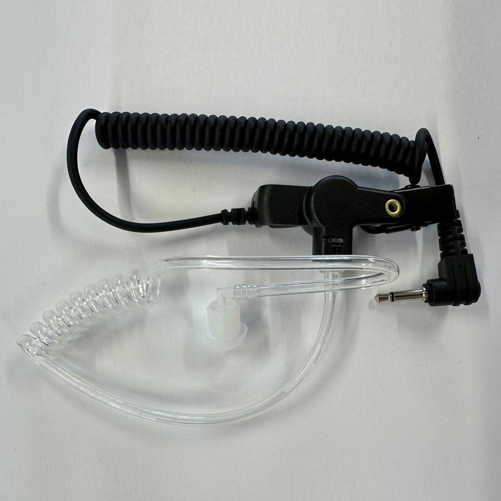 Juma 1-Wire QD Acoustic Tube Earpiece | Coiled 3.5mm Right-Angle Plug ...
