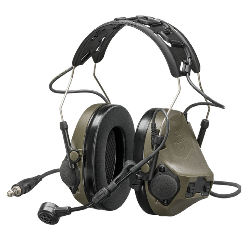 3M™ PELTOR™ ComTac™ VIII Headset - 5-Pin Dual-COMM - Olive Drab Green ...