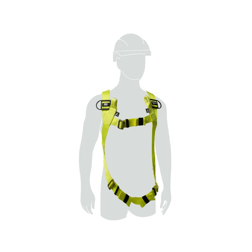 Honeywell Miller H100 Full Body Harness - Single D Ring + Front Loops ...