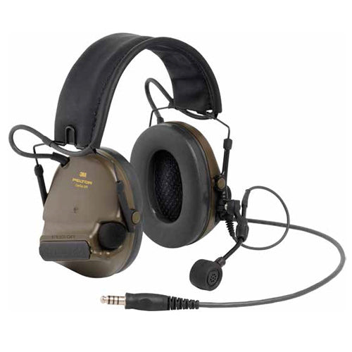 3M™ PELTOR™ ComTac XP With Mic & Downlead - Green– Best4Safety